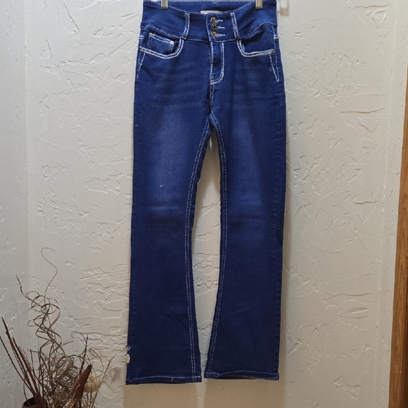 Christian Louboutin | Jeans | Red Bottoms Blue Jeans With Classic Flare ...